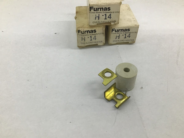Furnas H14 Overload Heater Element Lot of 3 – BME Bearings and Surplus