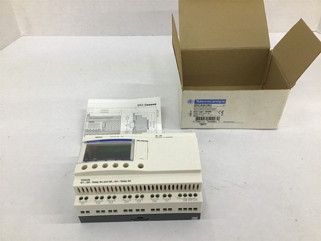 Telemecanique SR3B261BD Smart Relay SR3 with dock 24 VDC 16in – BME ...