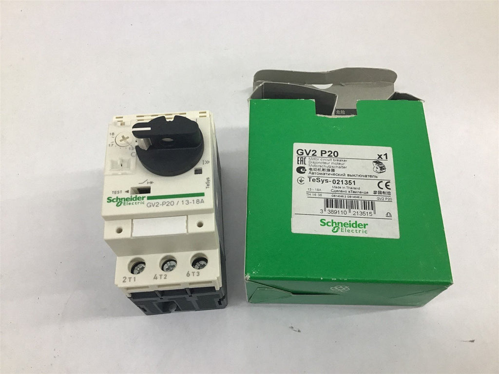 Schneider Electric GV2 P20 Motor Circuit Breaker – BME Bearings and Surplus