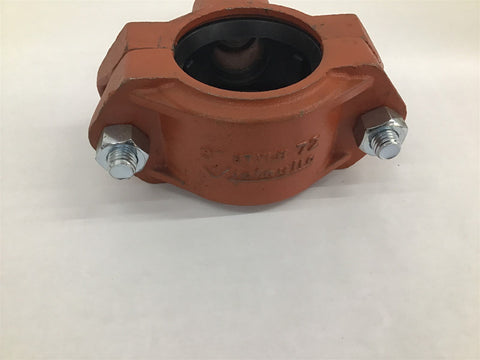Victaulic 3 Inch 3/4 Inch Female Style 72 Clamp – BME Bearings and Surplus