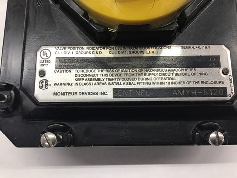 Moniteur Devices Switches SPDT 15A 125-250VAC Valve Position Indicator ...