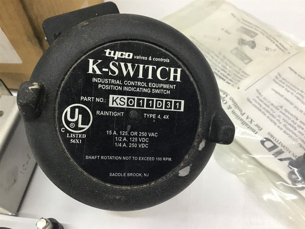 Tyco K-Switch KS011D31 Industrial Control Equipment Position Indicatin ...