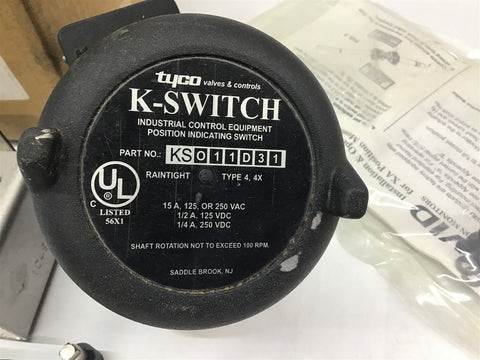 Tyco K-Switch KS011D31 Industrial Control Equipment Position Indicatin ...