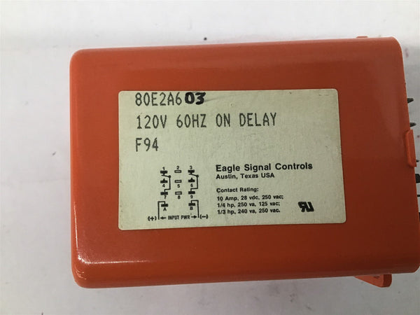 Eagle Signal Controls 80E2A601 120V 60HX On Delay – BME Bearings and ...