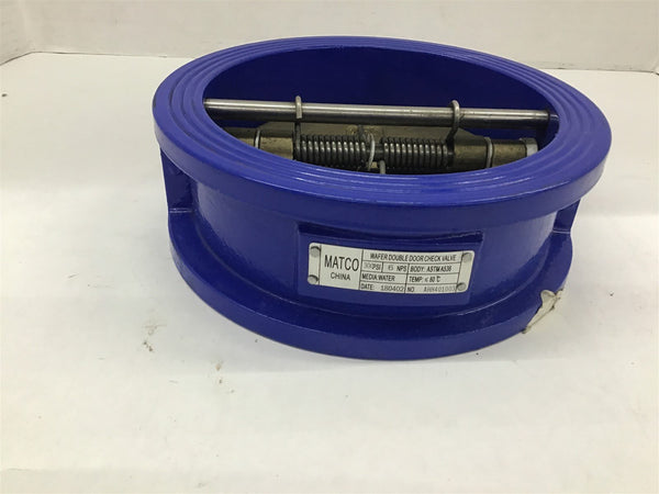 Matco AHH401003 Wafer Double Door Check Valve 300 PSI Body ASTMA536 ...