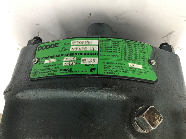 Dodge Gear Reducer Size TXT115S PN-241073 RR – BME Bearings and Surplus