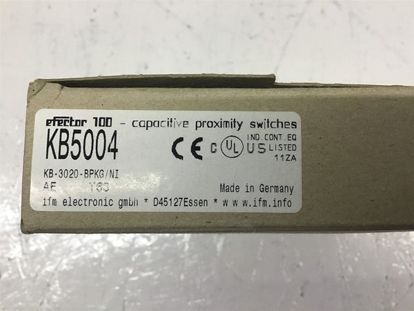 Efector 100 KB5004 Capacitive Proximity Switch – BME Bearings and Surplus