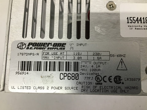 Power One CP680 1787DNPS/A DC Power Supply 115V 230V – BME Bearings and Surplus