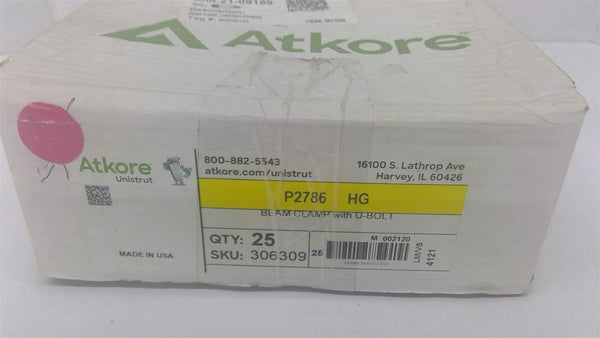 Atkore Unistrut P2786 HG Beam Clamp W/U-Bolt – BME Bearings and Surplus