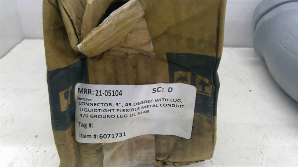 Emerson ST45300 Connector 3" 45 Degree With Lug Liquidtight – BME ...