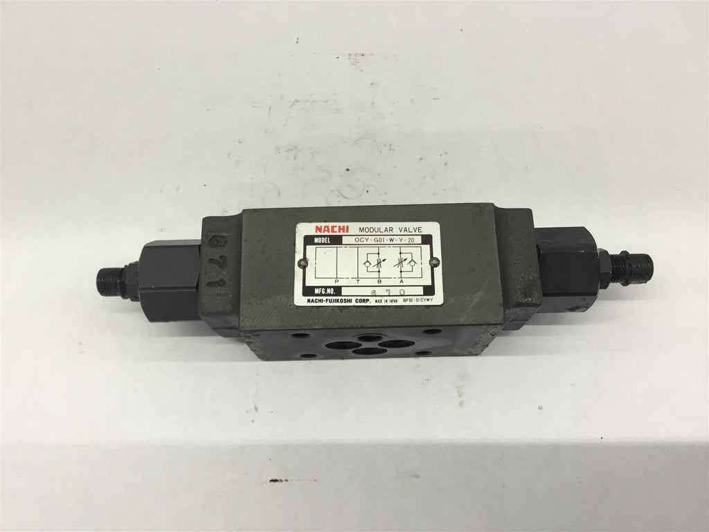NACHI Valve OCY-G01-W-Y-20 – BME Bearings and Surplus