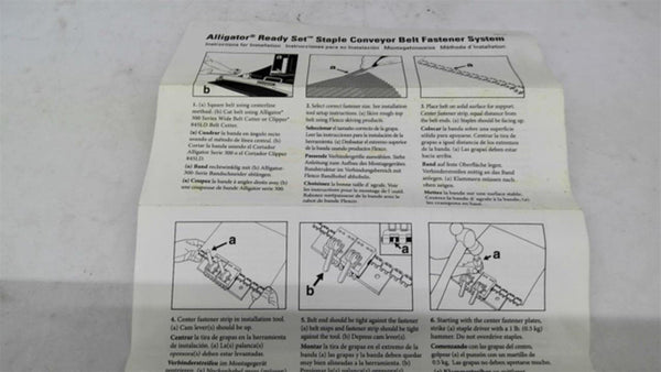 Alligator RS125J12/300NC Ready Set Staple Belt Fasteners – BME Bearings ...