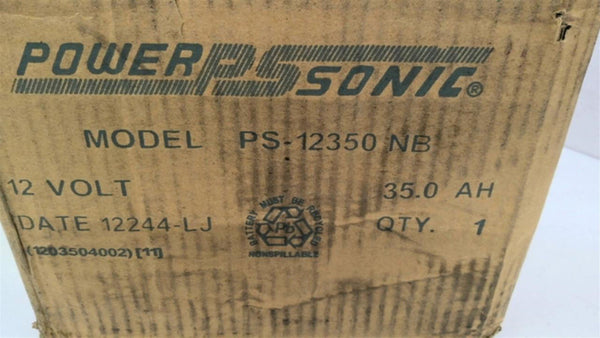 Power Sonic PS-12350-NB 12V 35AMP Sealed Rechargeable Battery – BME ...