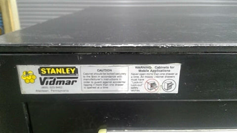 Stanley Vidmar Black 6 Drawer Cabinet – BME Bearings and Surplus