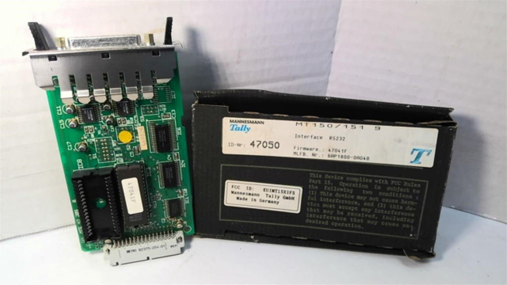 Mannesmann Tally 47050 MT150/151 9 – BME Bearings and Surplus