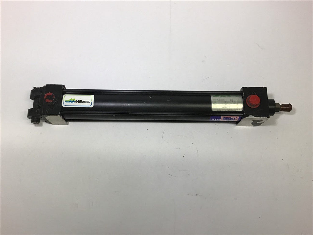 MILLER AL84B2N 250 PSI PNEUMATIC CYLINDER 1 1/2" BORE 5/8" ROD DIA. 10 ...