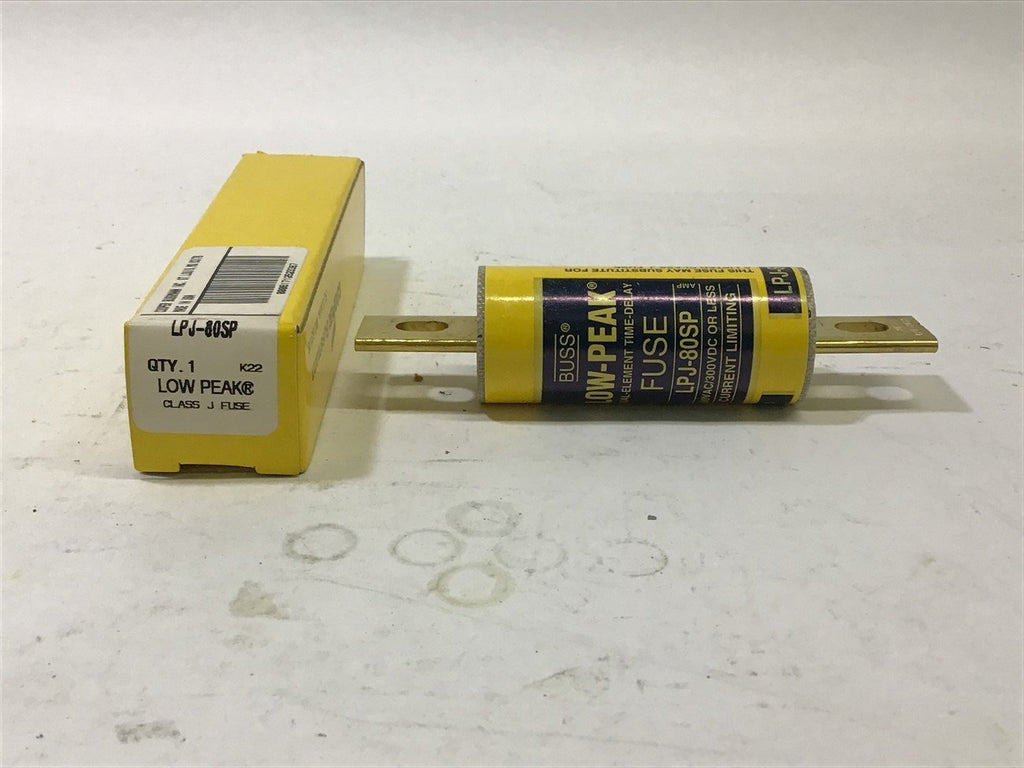 Bussmann LPJ-80SP Low-Peak 80 Amp 600 Vac – BME Bearings and Surplus